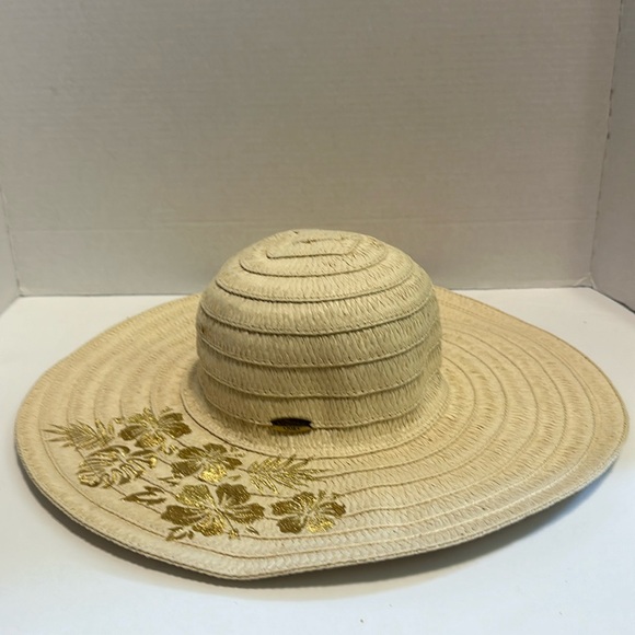 Caribbean Joe | Accessories | Carribean Joe Floppy Straw Sun Hat With ...